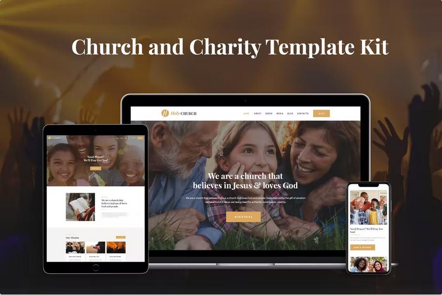 Holy - Church & Charity Template Kit vLatest Version